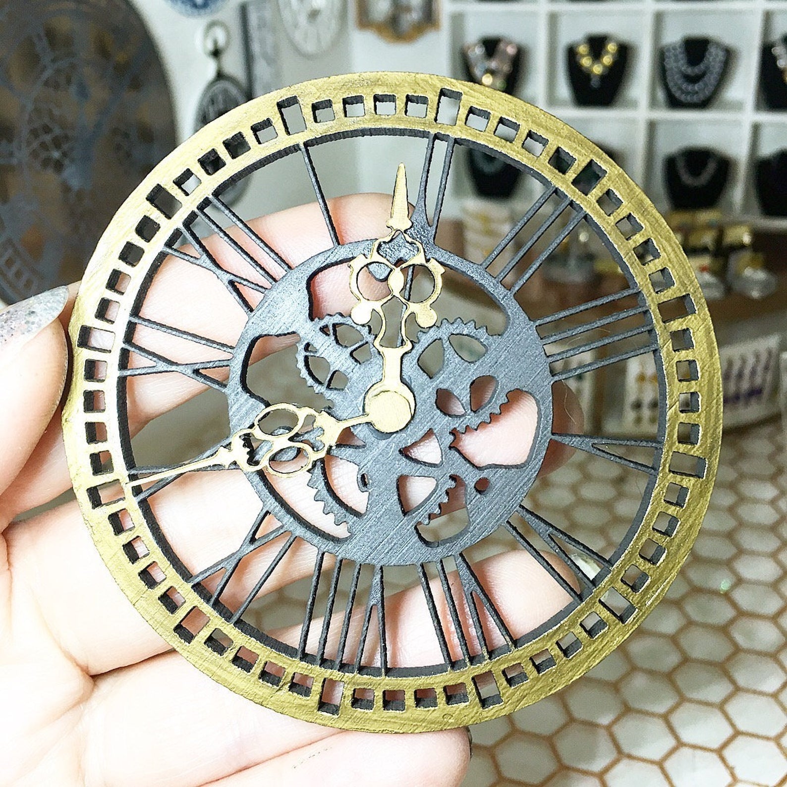 Steampunk Cog Clock – MyMiniatureEmporium