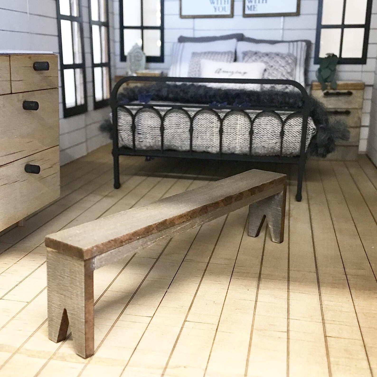 Farmhouse Miniature Peg Bench Kit – MyMiniatureEmporium