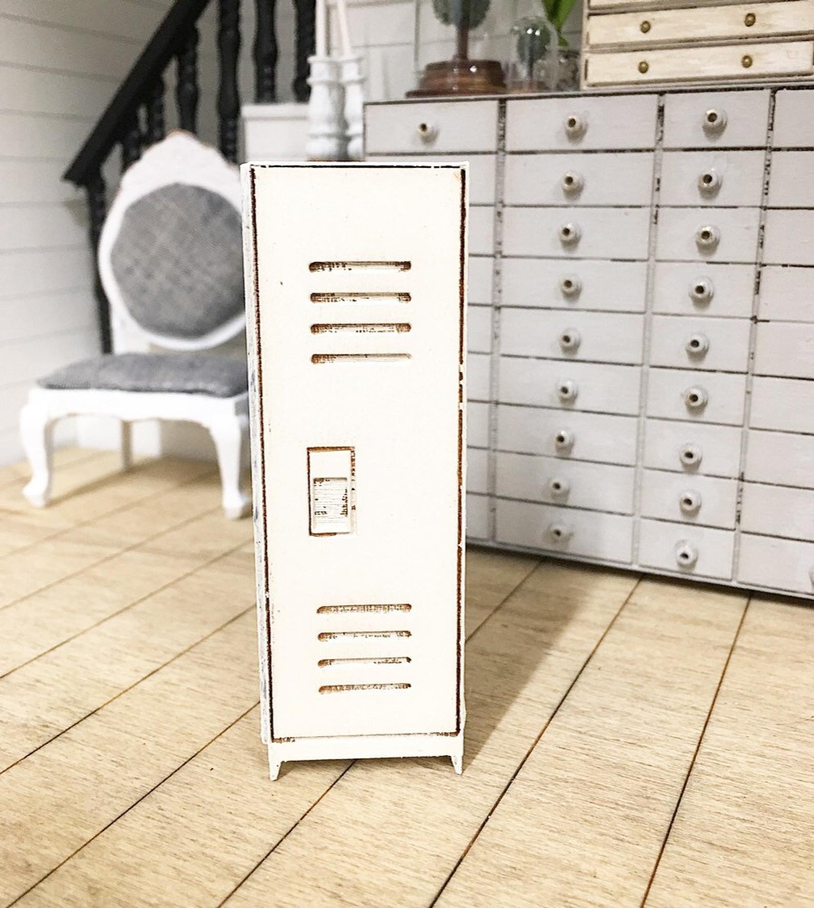 Antique ivory Miniature Single Locker – MyMiniatureEmporium
